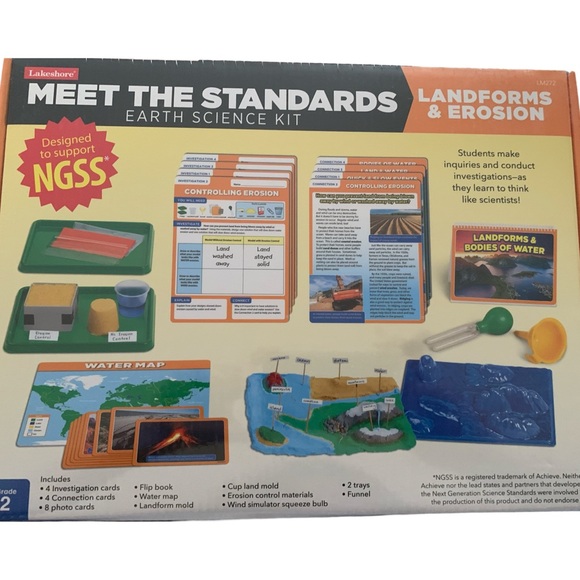 Lakeshore | Toys | Meet The Standards Earth Science Kit Landforms ...
